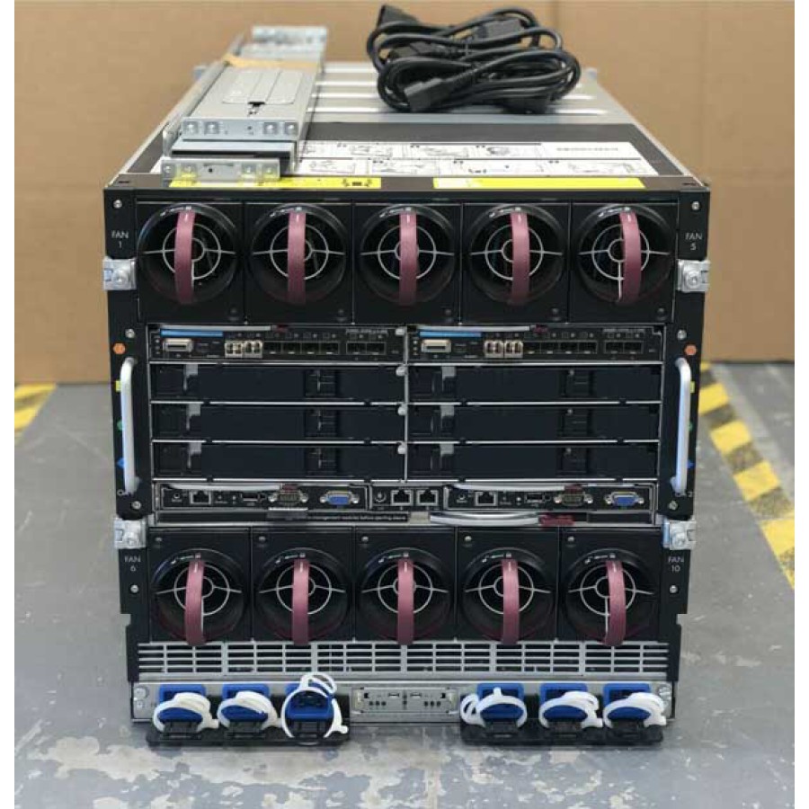 HP BLc7000 G3 16x HP BL460c Gen8 256-Cores 512GB RAM 10GbE Blade Server ...