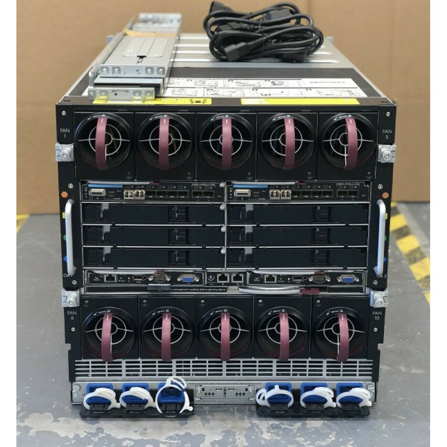 HP BLc7000 G3 16x HP BL460c Gen9 384-Cores 1TB RAM 10GbE Blade Server ...